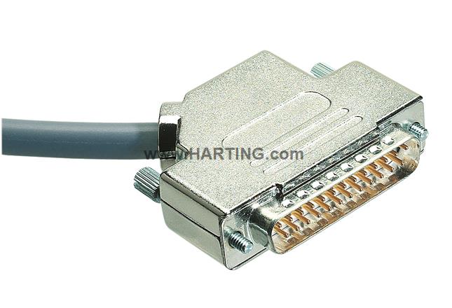 D-SUB GEHAEUSE 25-POL. SEITLICH, NICKEL - 09670250333 - HARTING