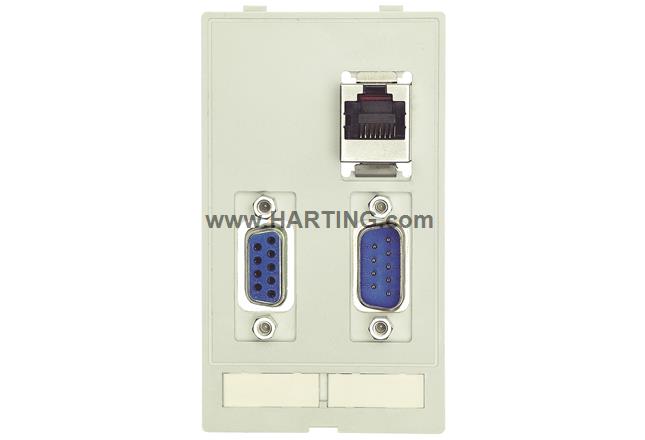 Data module (RJ45;SUB-D9,f-f;SUB-D9,m-m) | 39500030111 - HARTING