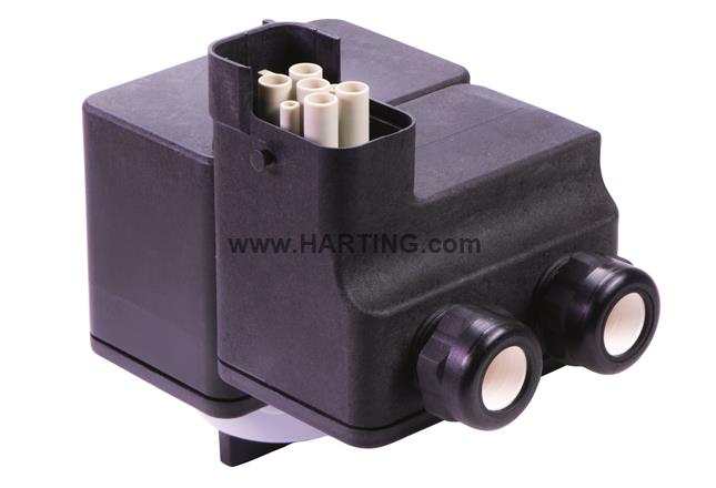 HAN Q4/2 Y-Junctionbox w. Switch 7.5kW | HARTING Technology Group