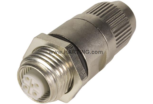 PFT M12 shielded Harax B-cod.Female | HARTING Technology Group