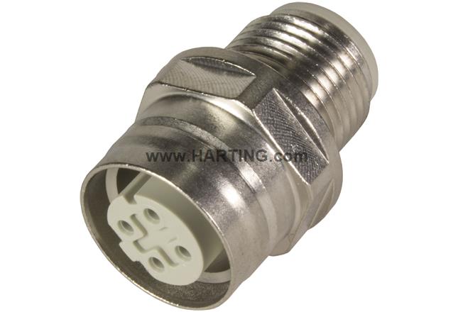 M12 Push Pull adapter, assembly | HARTING Technology Group