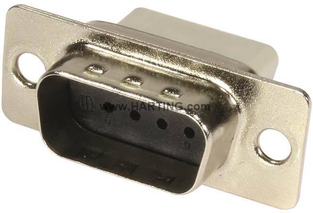 D-Sub crimp 9-pole male assembly | HARTING Technology Group