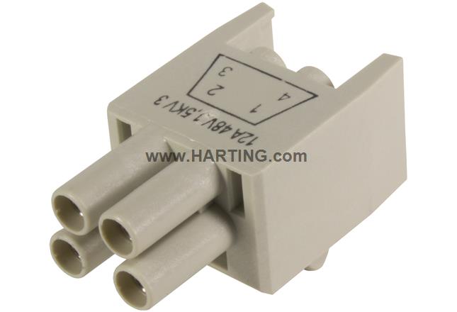 HPP V4 Power insert crimp 48V/12A 4p | HARTING Technology Group