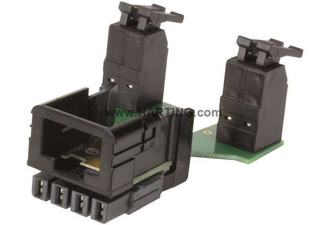 Han3A RJ45 Hybrid PFT insert Cat.6; 8+4p | HARTING Technology Group