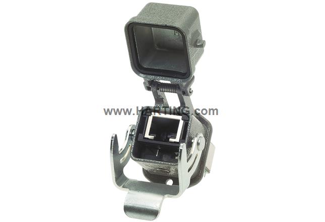 Han3A RJ45 Cat5 PFT 8p with cover | HARTING Technology Group