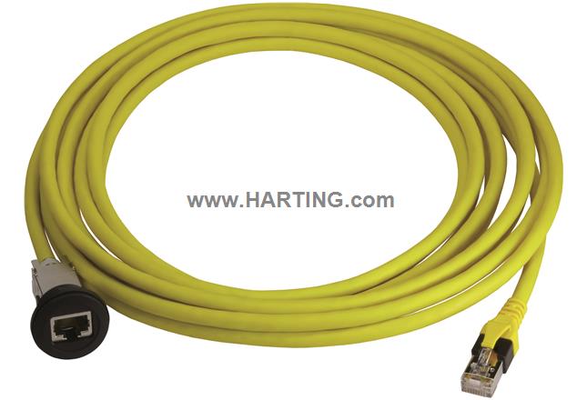 har-port RJ45 Cat.6; PFT 2m black | HARTING Technology Group