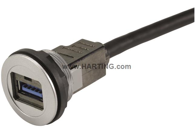 har-port USB 3.0 A-A PFT cable 1,0m | HARTING Technology Group