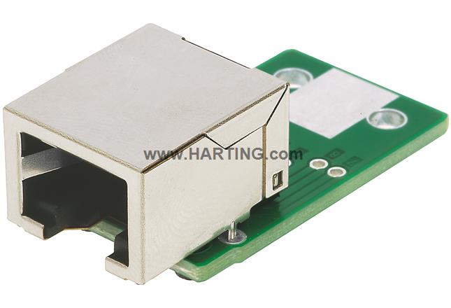 RJI RJ45 coupler PCB 1x RJ45+solder | HARTING Technology Group