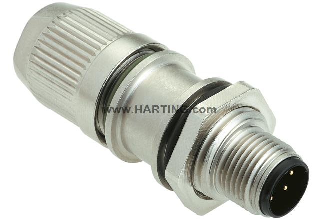 PFT M12 IDC shielded A-cod. 4pol. male | HARTING Technology Group