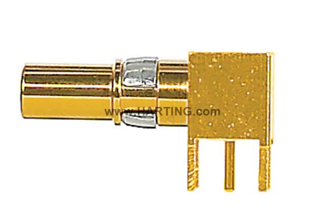 DIN-Signal coax f, pcb-solder, 50Ohm | HARTING Technology Group