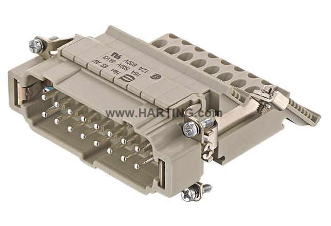 Han ES AV Pos. 16 Insert Term. Block rig | HARTING Technology Group