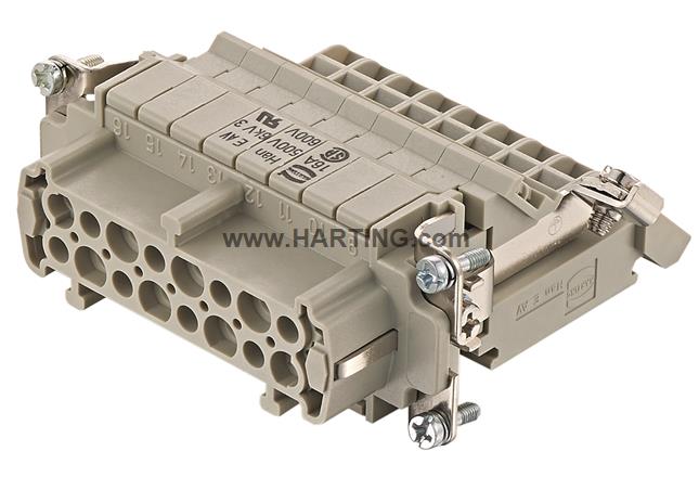 Han E AV 16 Pos. F Insert Term Block Rig | HARTING Technology Group