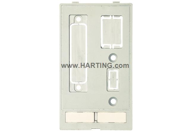 plate (USB; RJ45; SUB-D25) | HARTING Technology Group