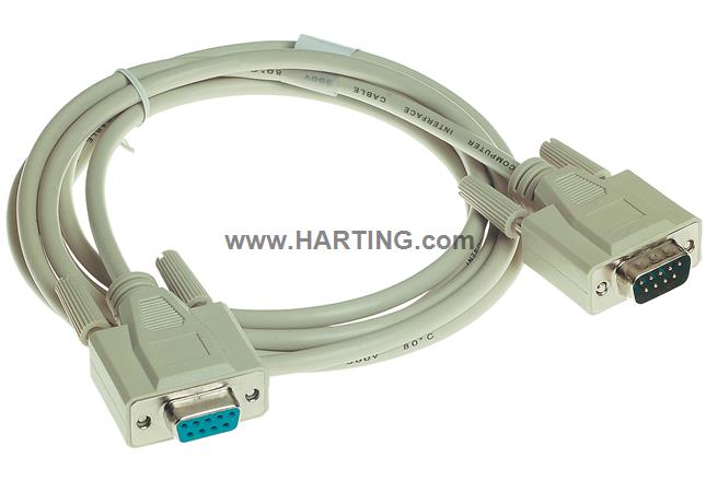 Cable SUB-D9,f-m; 5 m | HARTING Technology Group