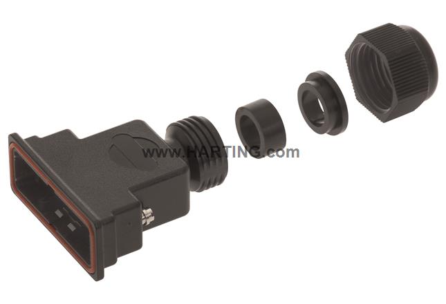 D SUB IP 67 Top entry plastic hood 9 p | HARTING Technology Group