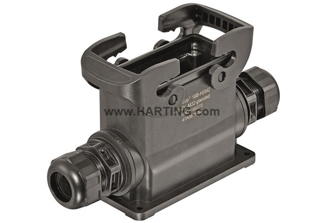 Han-Eco 16B-HSM2-with DL-M25-glanded | HARTING Technology Group