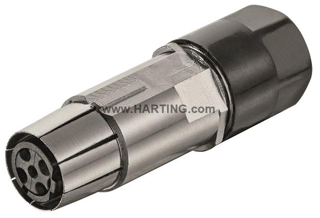 Han M12 Crimp D-coded female | HARTING Technology Group