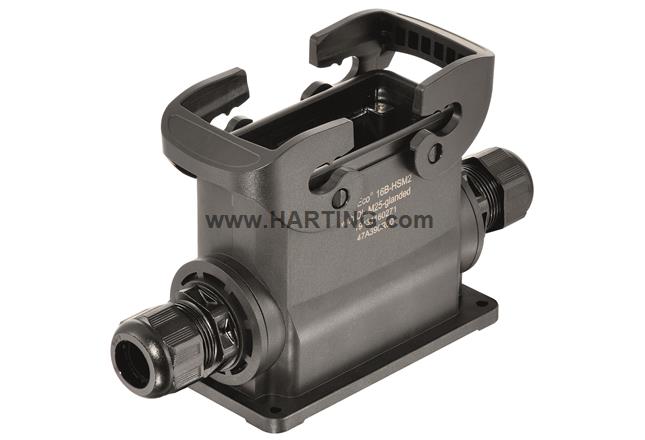 Han-Eco 16B-HSM2-with DL-M25-glanded | HARTING Technology Group